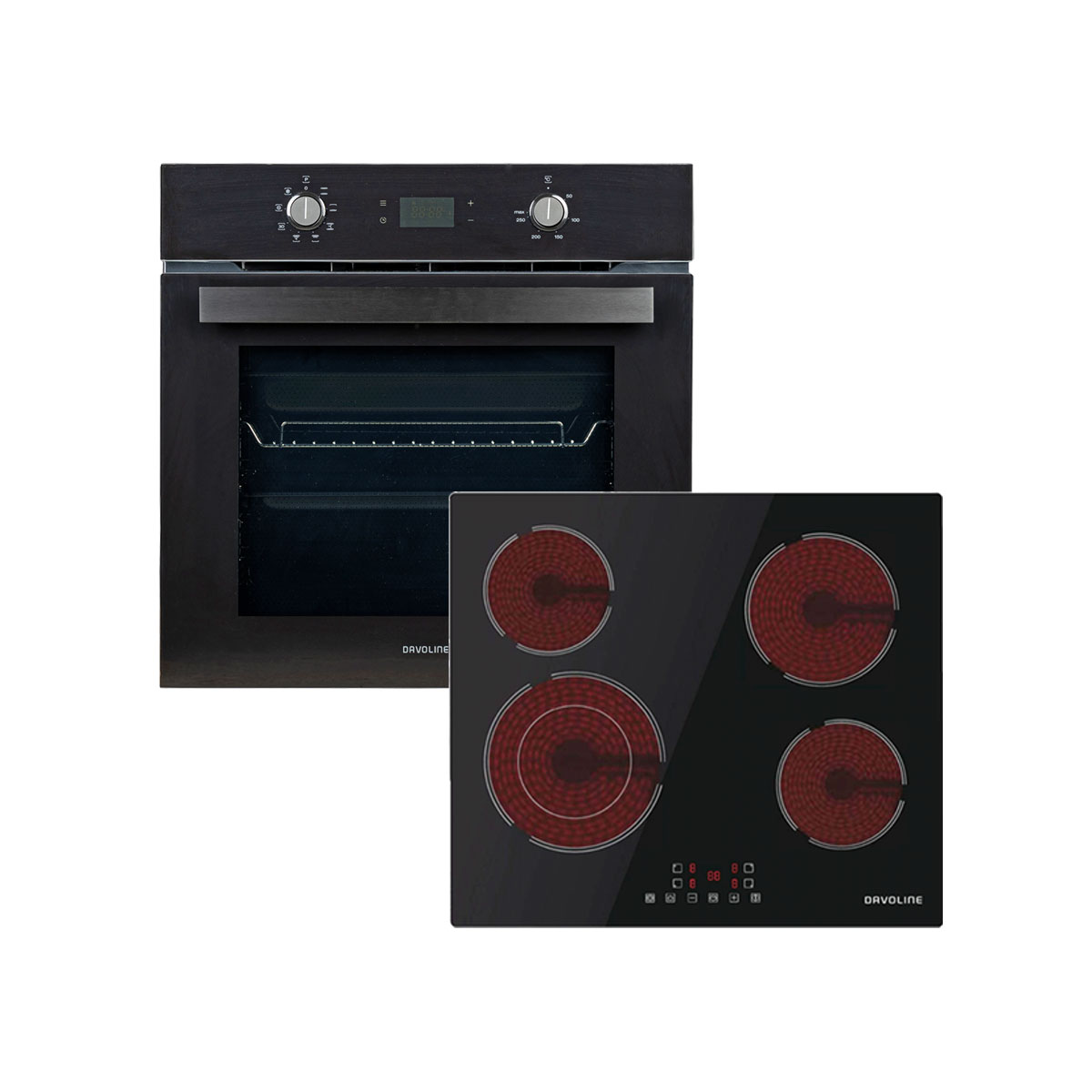 Oikiacenter – Davoline DSWO 8004 + BVC6005 Σετ φούρνος + εστία
