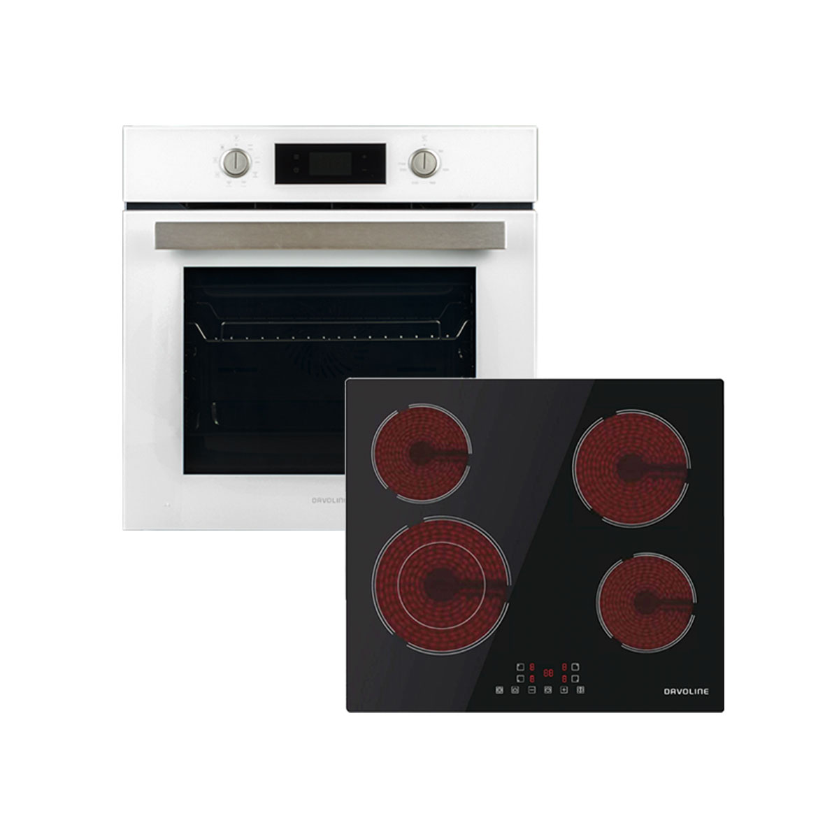 Oikiacenter – Davoline DSWO 8004 + BVC6005 Σετ φούρνος + εστία